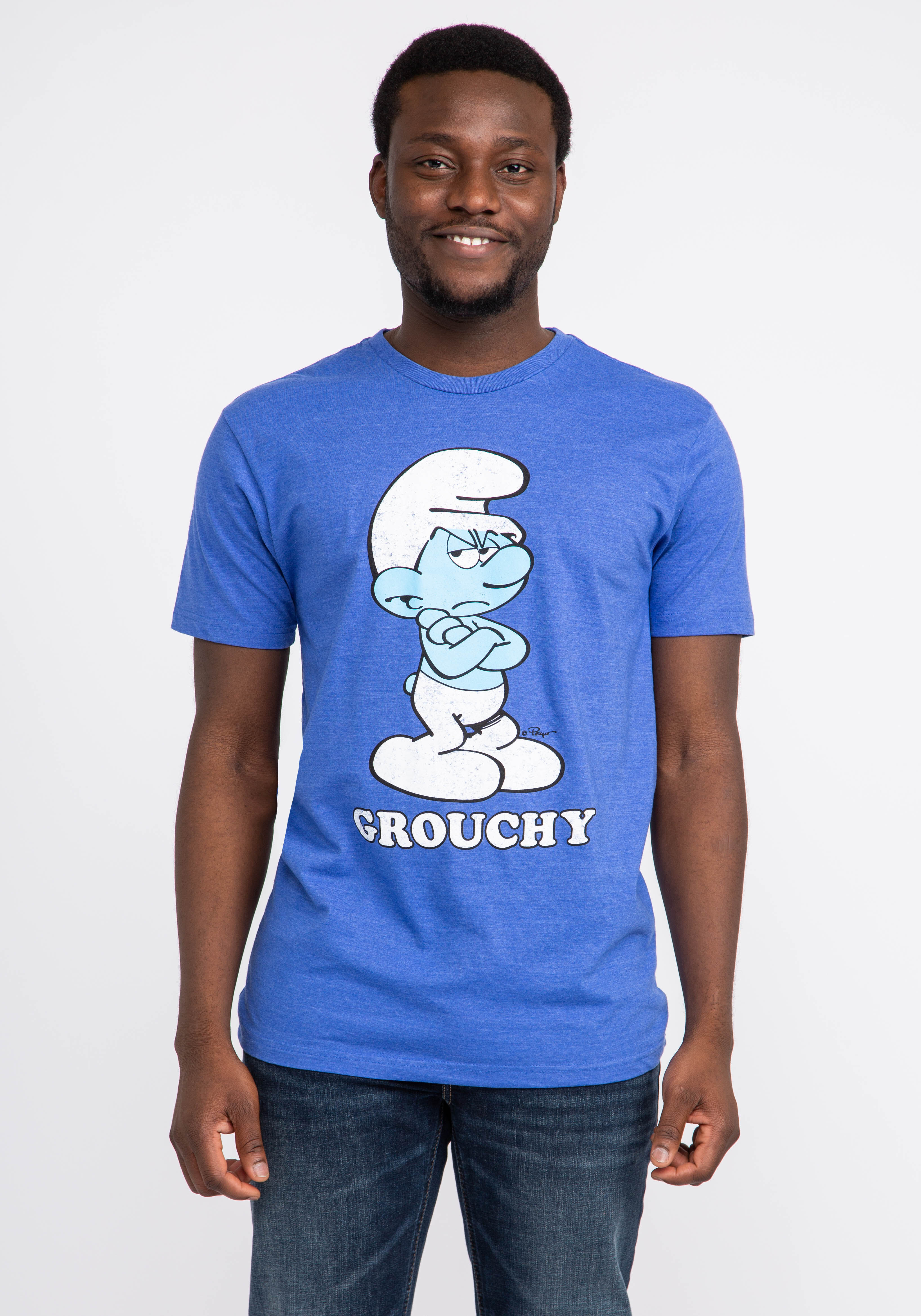 grumpy smurf t-shirt Bootlegger 2000006452