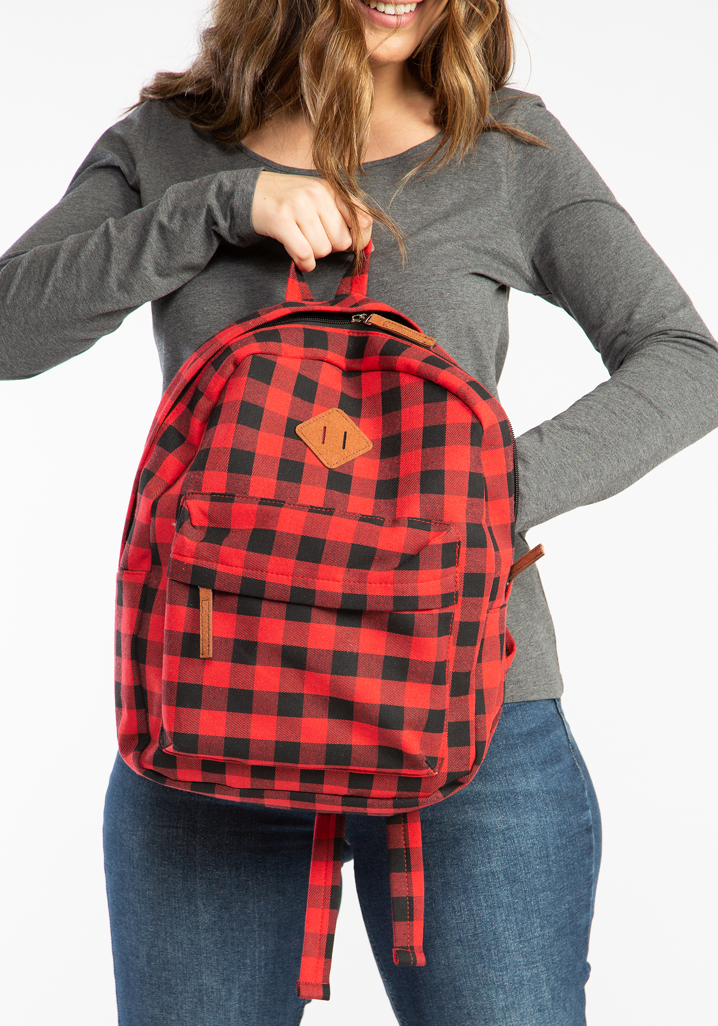 buffalo plaid backpack Bootlegger 2000005802