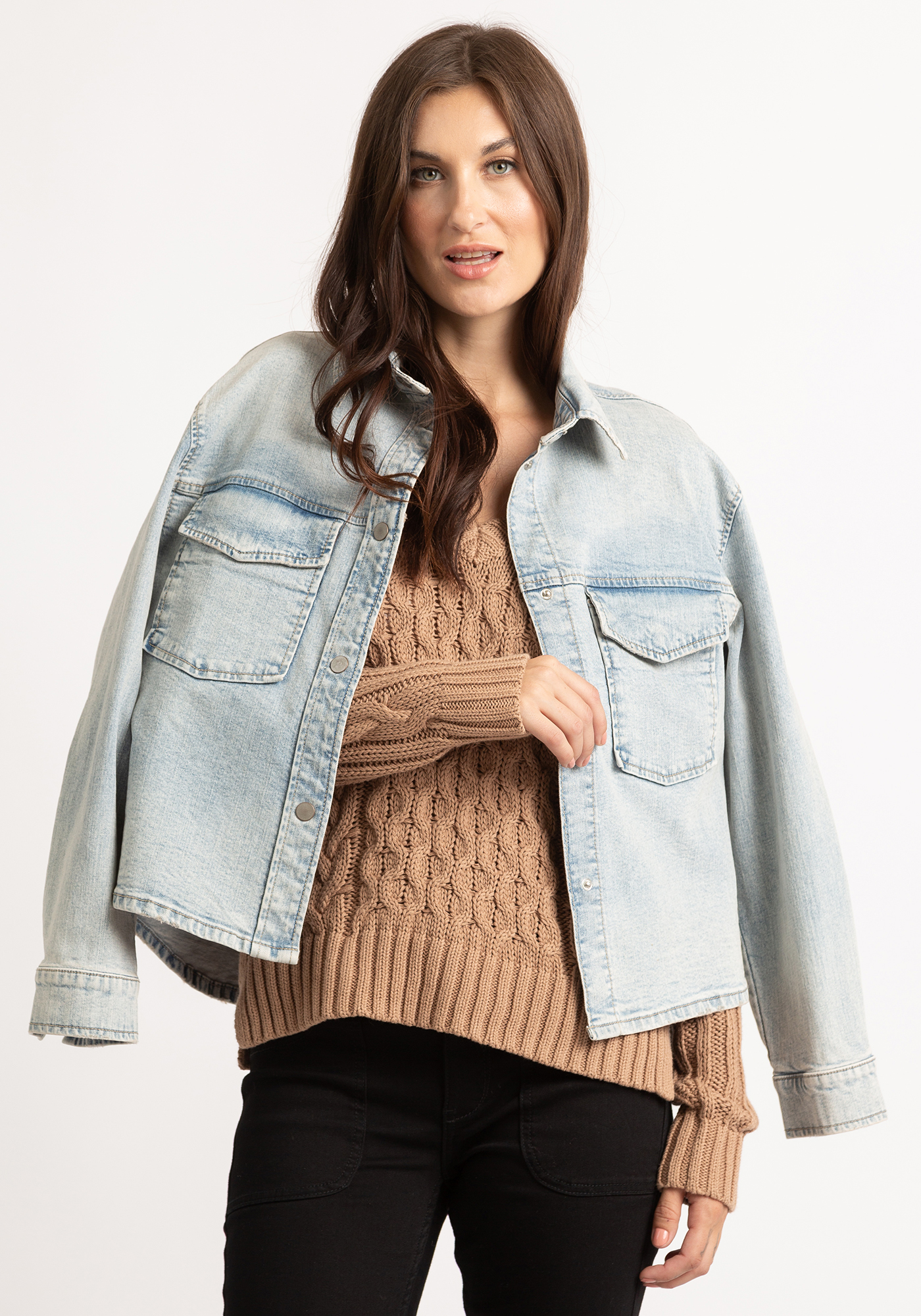 drea denim shacket Bootlegger 2000006108