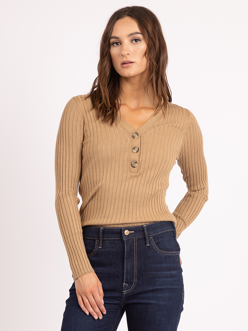 v neck henley sweater Bootlegger 2000007742