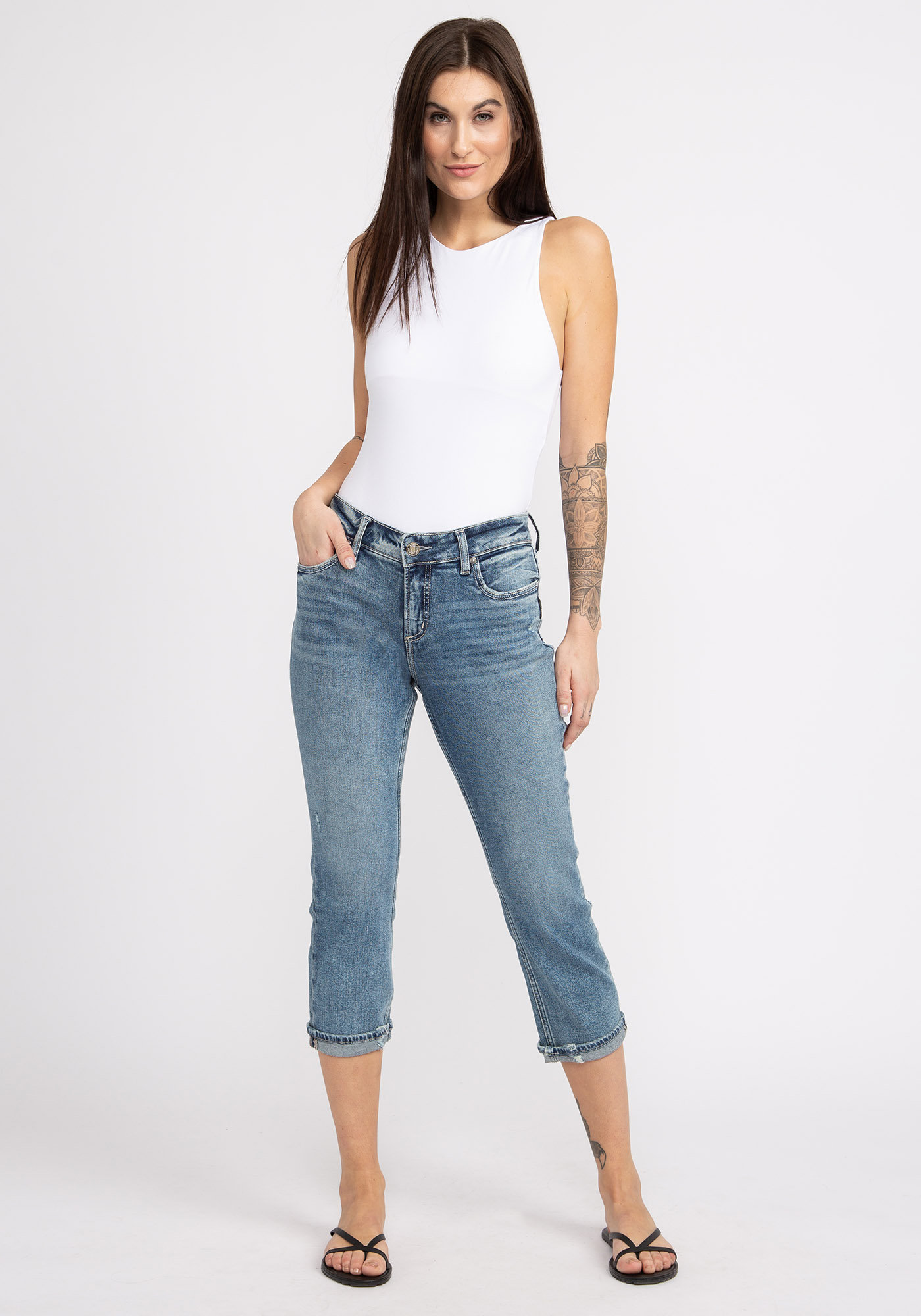 elyse mid rise capris Bootlegger 2000006152