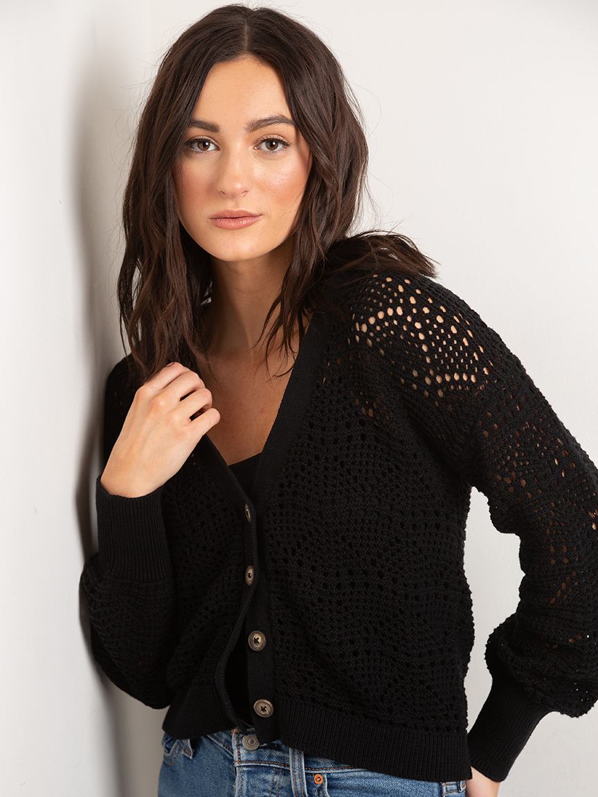 magnolia button front open cardigan Bootlegger 2000007010