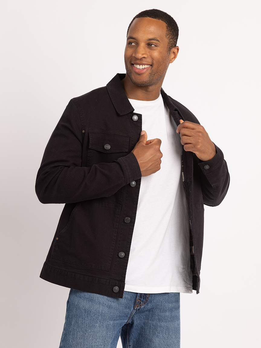 christopher plaid lined trucker jacket Bootlegger 2000007535