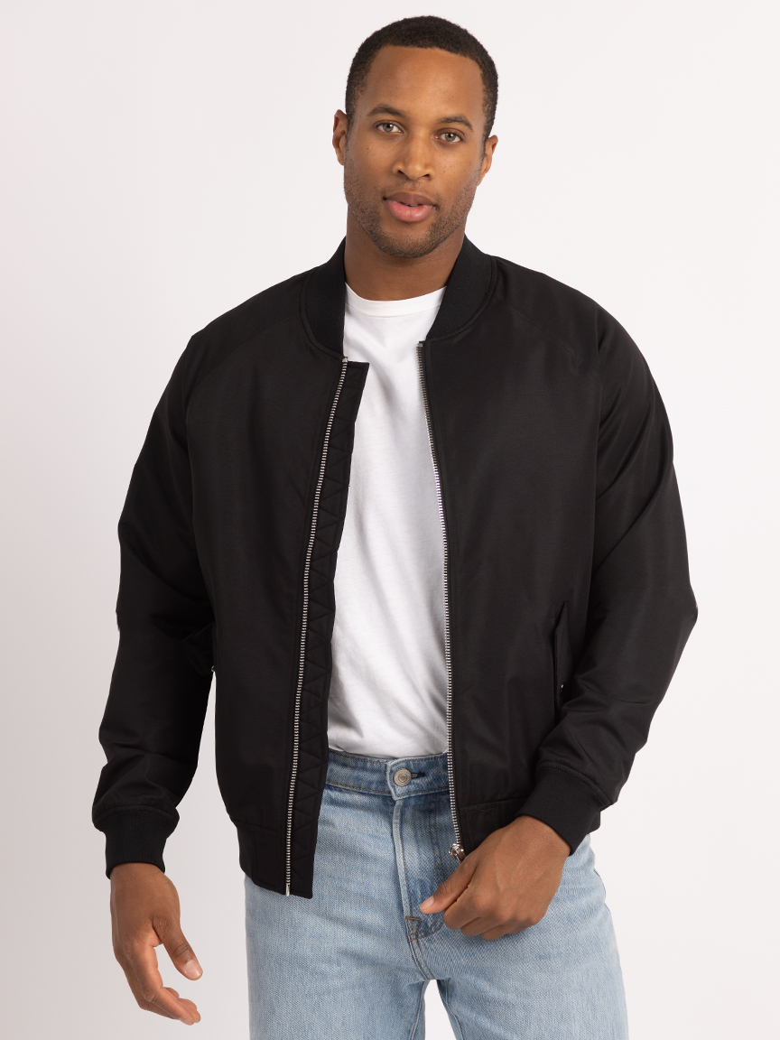 black maverick bomber jacket Bootlegger 2000007647