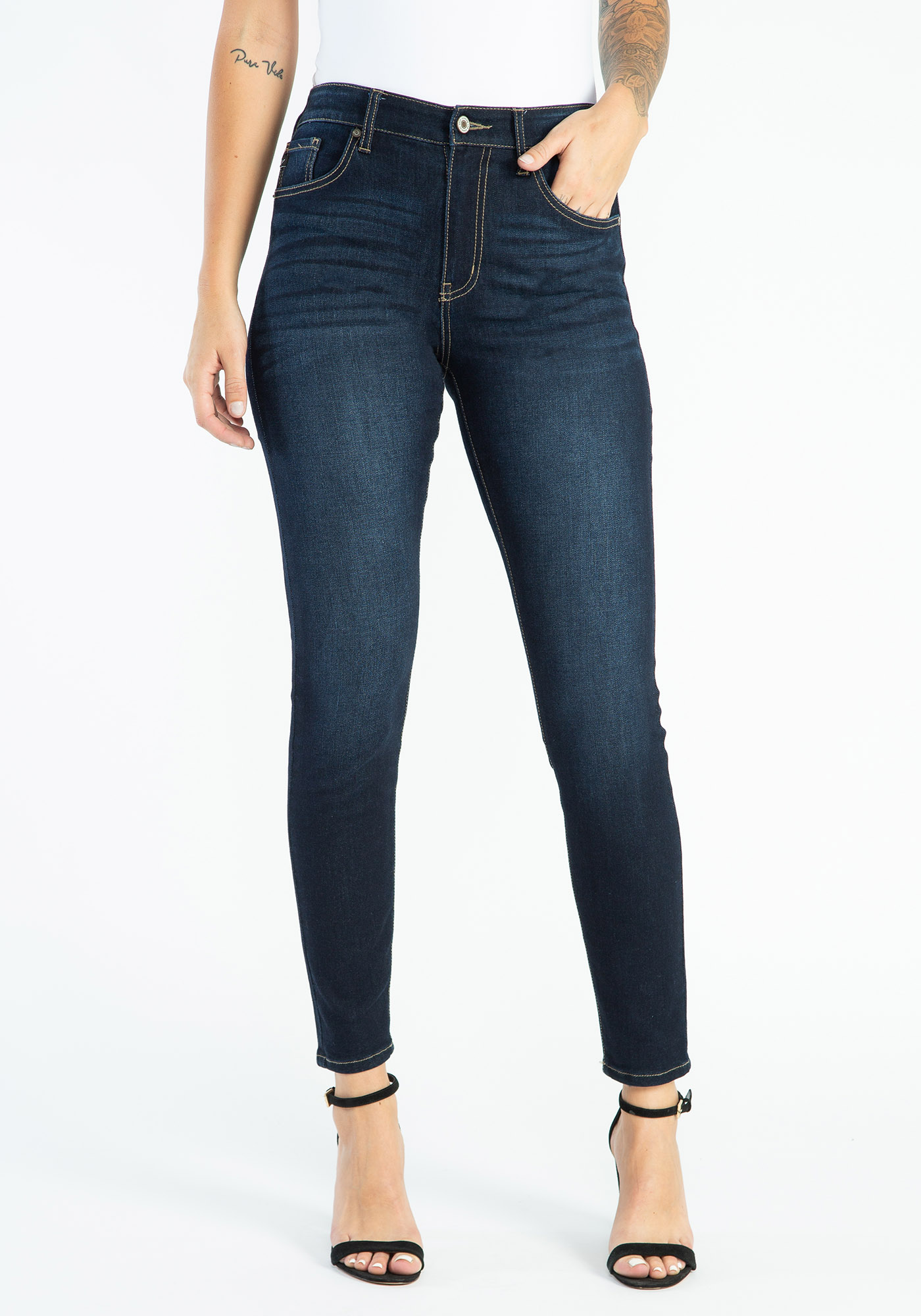 high rise super skinny jeans Bootlegger 2000005556