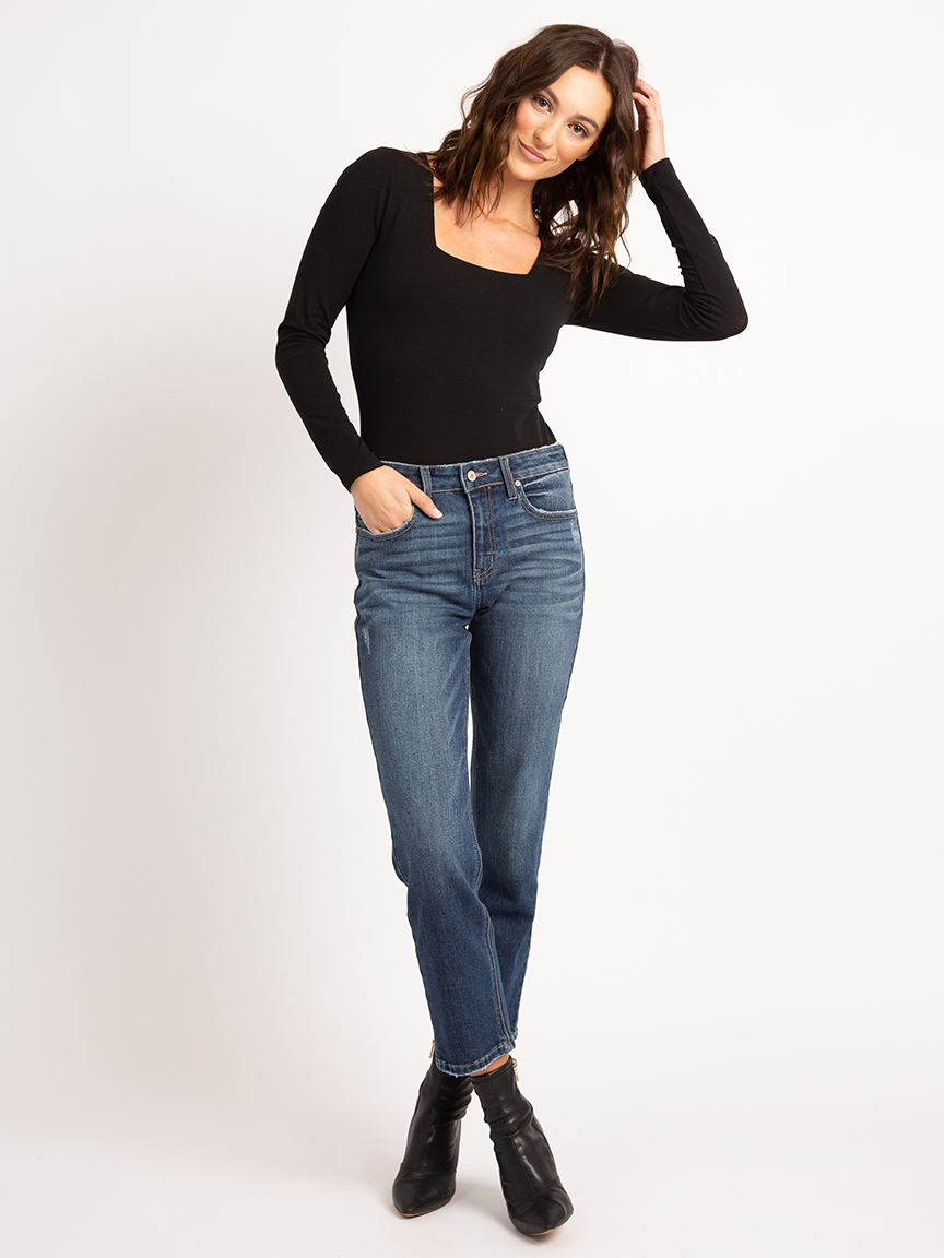 mid-rise slim straight jean Bootlegger 2000006621